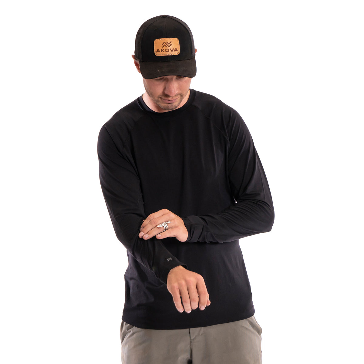 AKOVA Mens LS1 Crew | UPF 50+ | Technical Longsleeve