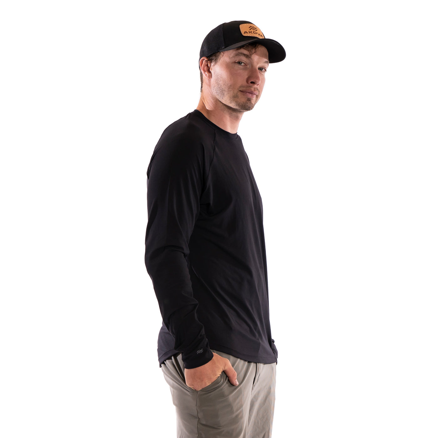 AKOVA Mens LS1 Crew | UPF 50+ | Technical Longsleeve