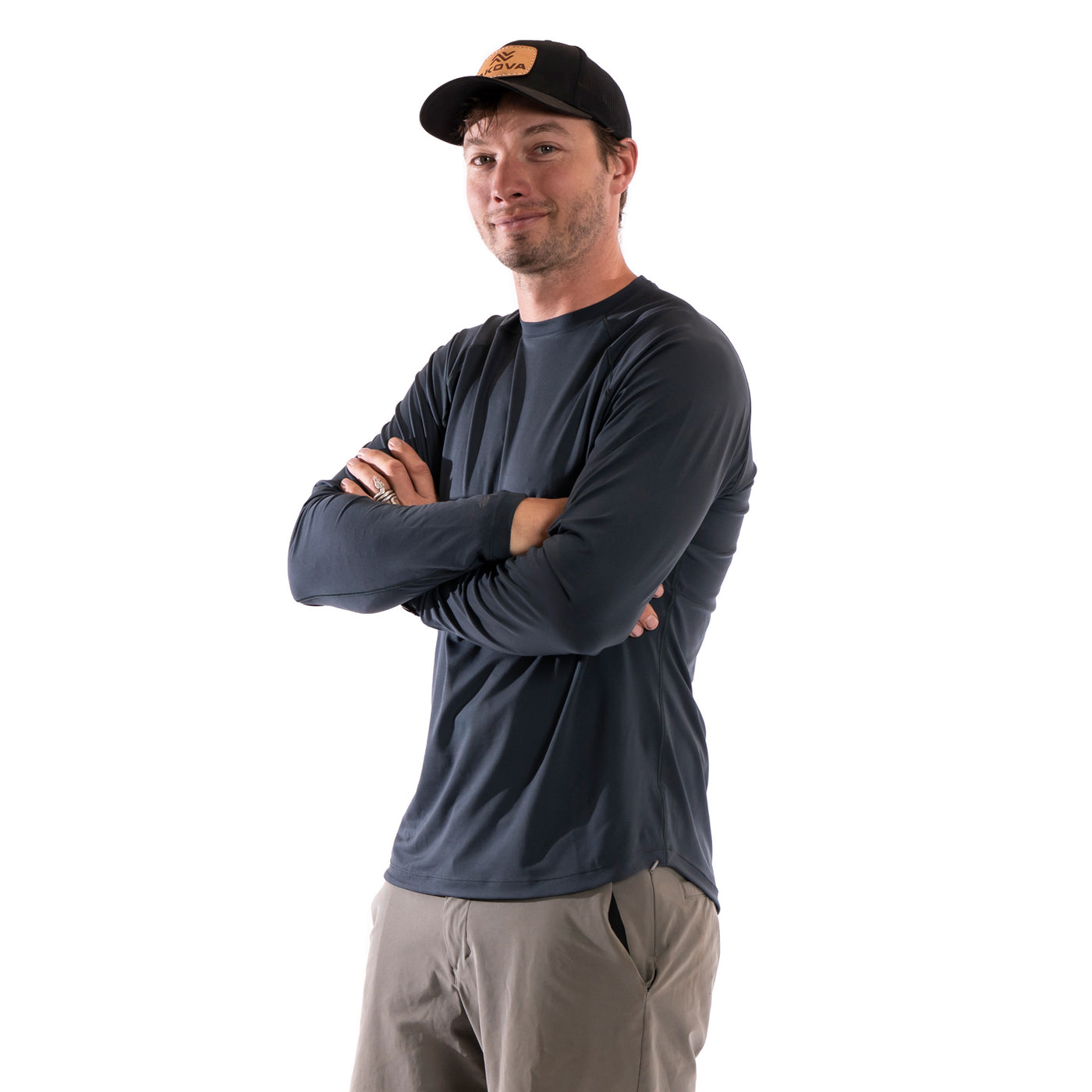 AKOVA Mens LS1 Crew | UPF 50+ | Technical Longsleeve