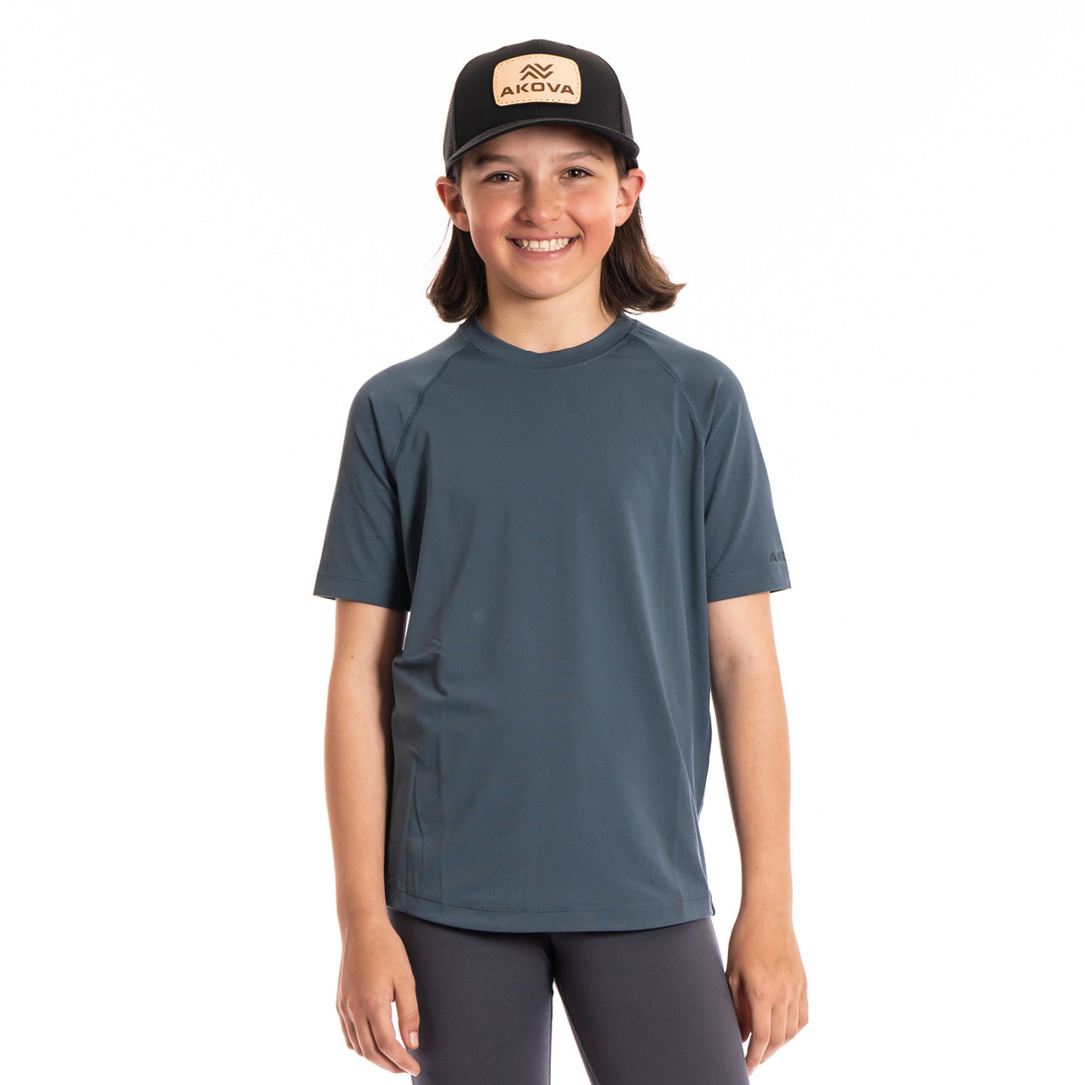 AKOVA Kids' SS1 Crew | UPF 50+ Short Sleeve | Sun-protective Shirt