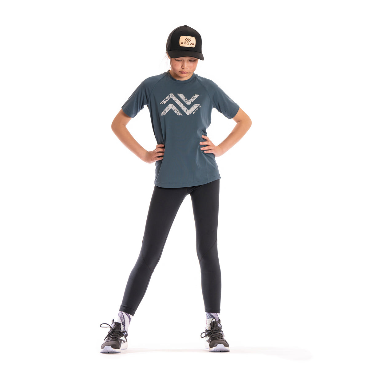 AKOVA Kids' SS3 Crew | UPF 50+ Short Sleeve | Sun-protective T-shirt