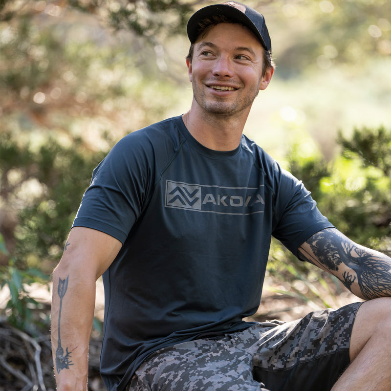 AKOVA Men's SS2 Crew: UPF 50+ Sun Protection