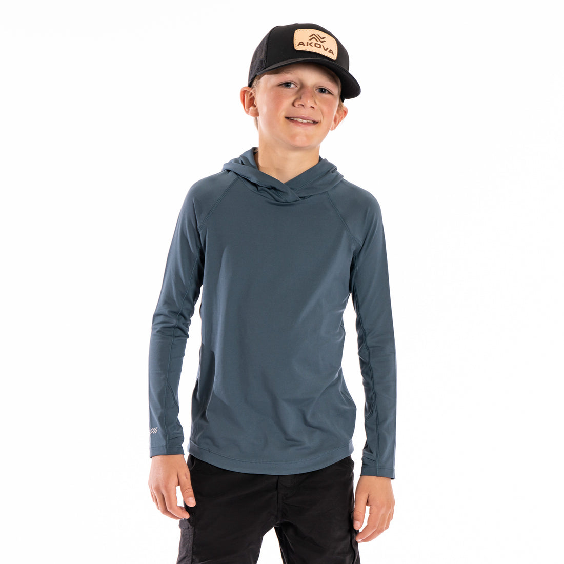 AKOVA Kids LS1 Hoodie | UPF 50+ | Sun-protective Technical Shirt