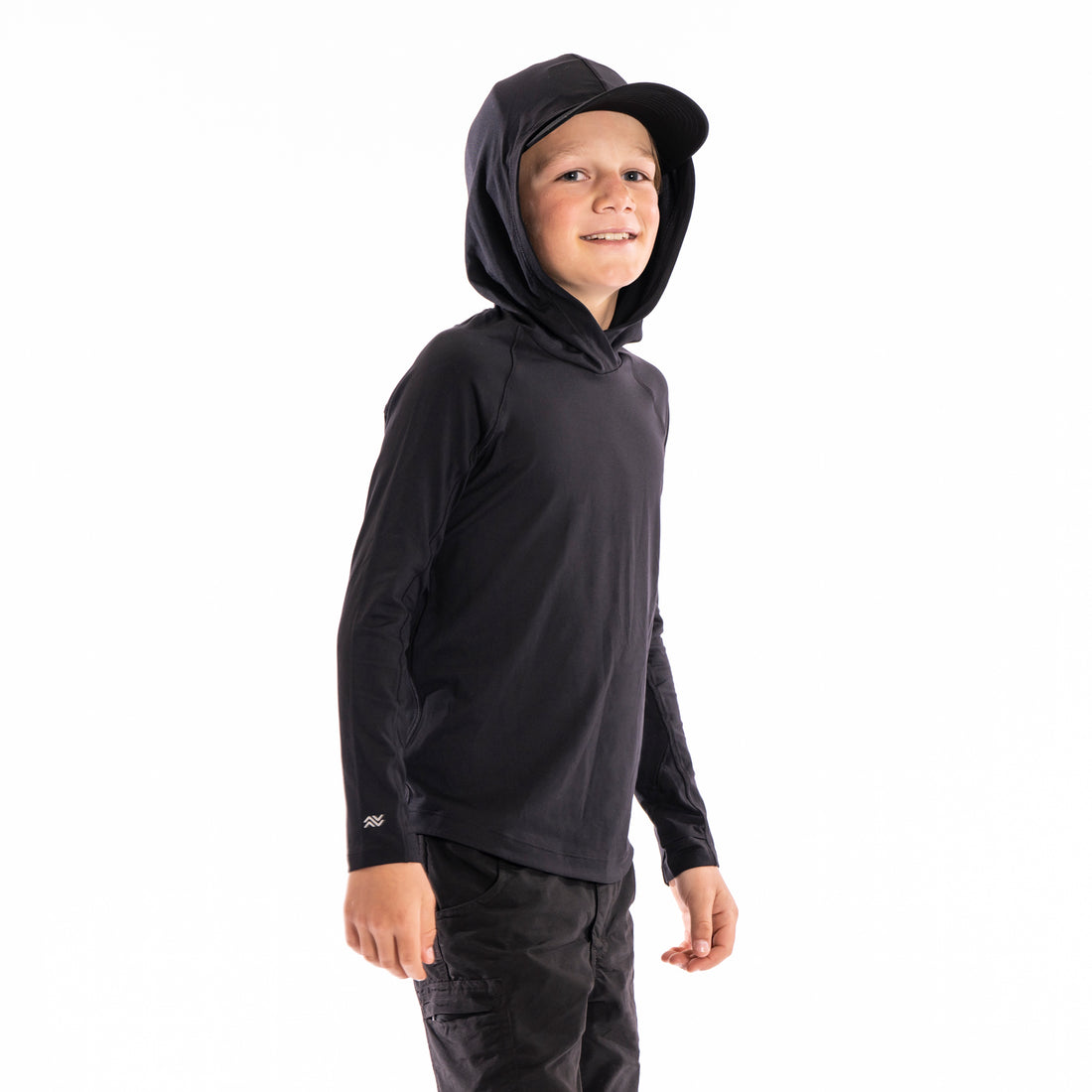 AKOVA Kids LS1 Hoodie | UPF 50+ | Sun-protective Technical Shirt