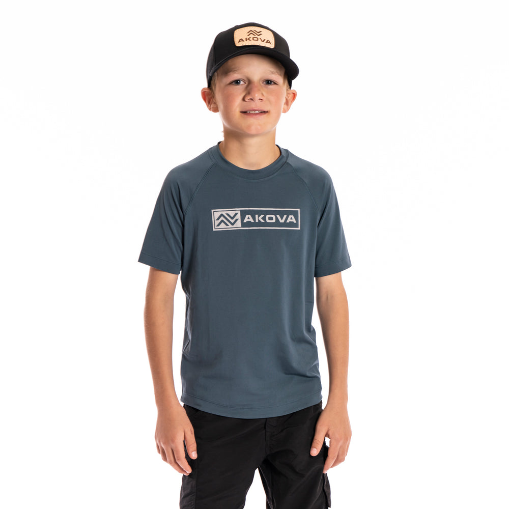 AKOVA Kids' SS2 Crew | UPF 50+ Short Sleeve | Sun-protective Tee