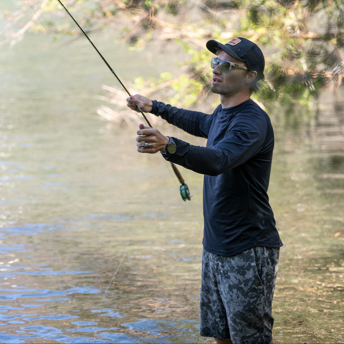 AKOVA Mens LS1 Crew | UPF 50+ | Technical Longsleeve